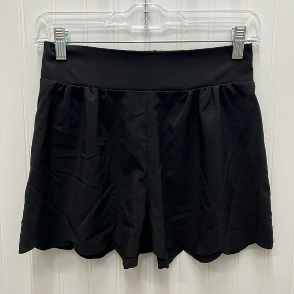 J & M clothing | Shorts | Jm Clothing Black Scallop Shorts | Poshmark
